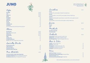 Menu – Juno Eatery